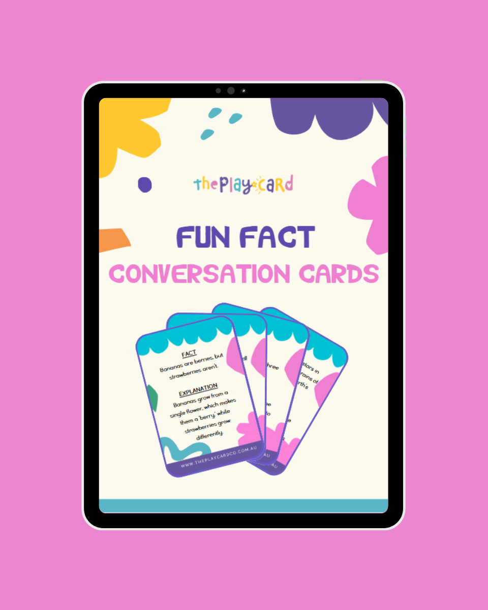 Digital Conversation Cards For Kids | Fun Facts – The Play Card Co